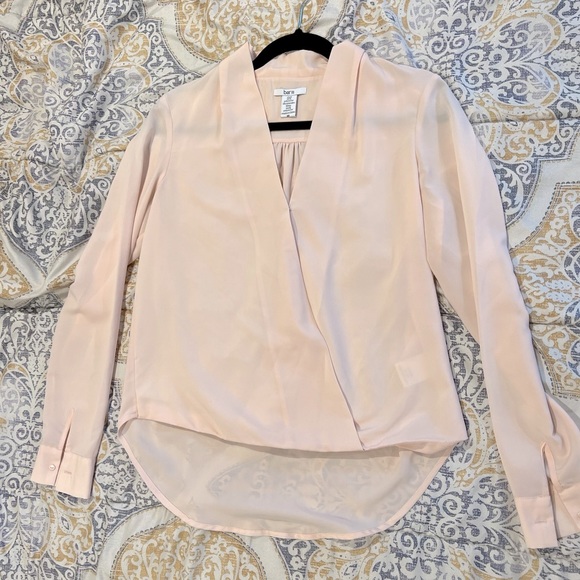 Bar III | Tops | Bar Iii Blush Pink Blouse | Poshmark